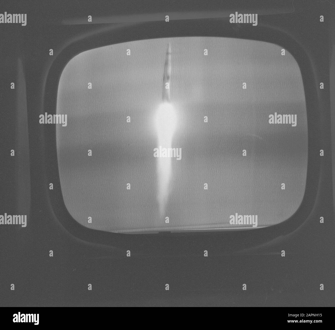 Apollo 11 launched from Cape Kennedy, photographed from the TV ...