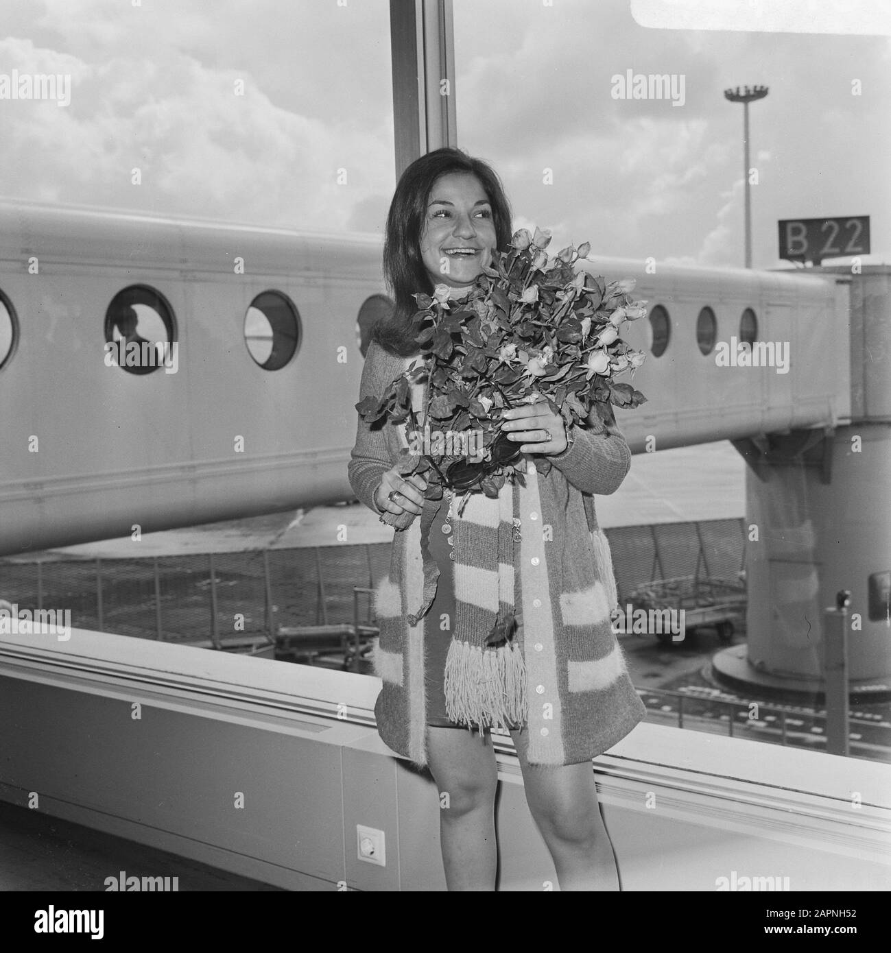 French singer, Frida Boccara, one of the winners of the Eurovision Song ...