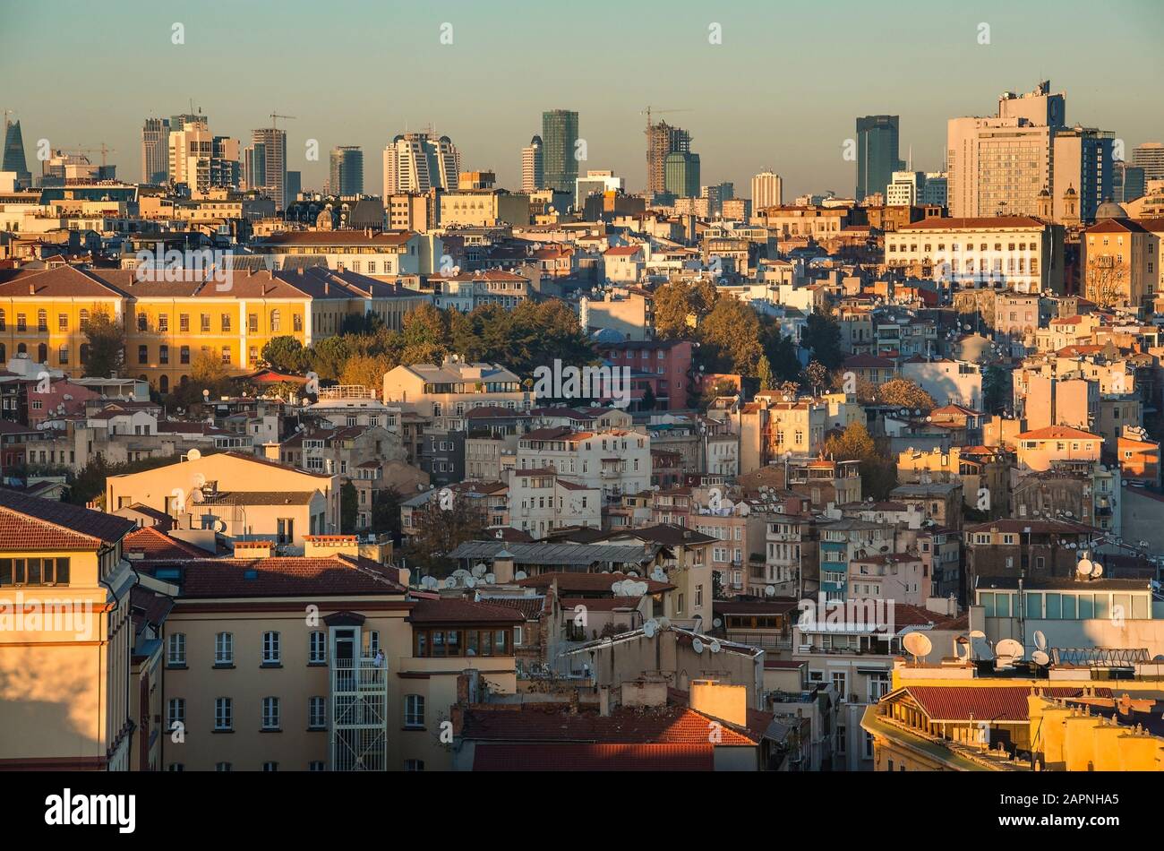 Panorama of the old part of Istanbul, Turkey Stock Photo - Alamy