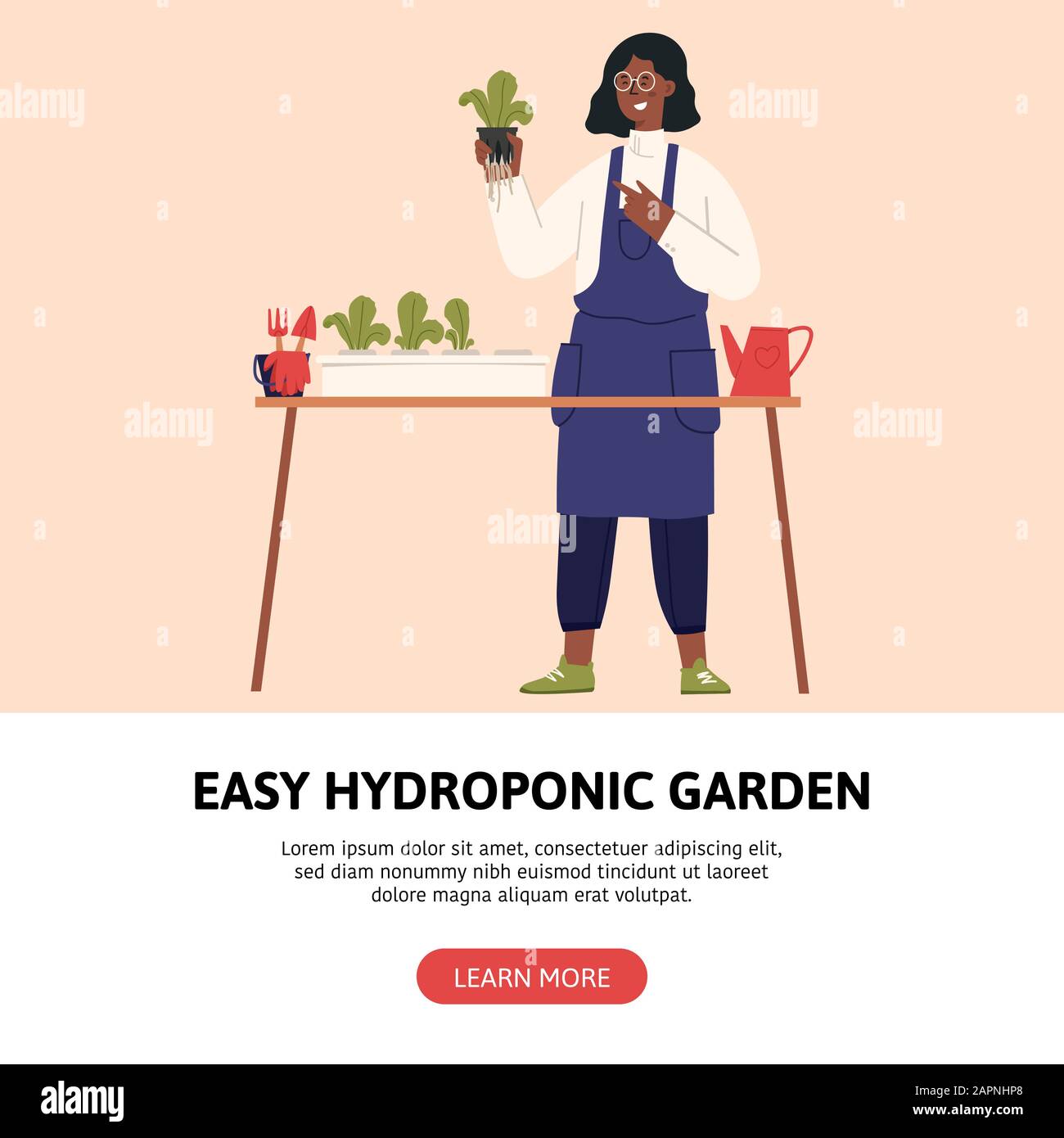 Smart home system woman Stock Vector Images - Alamy