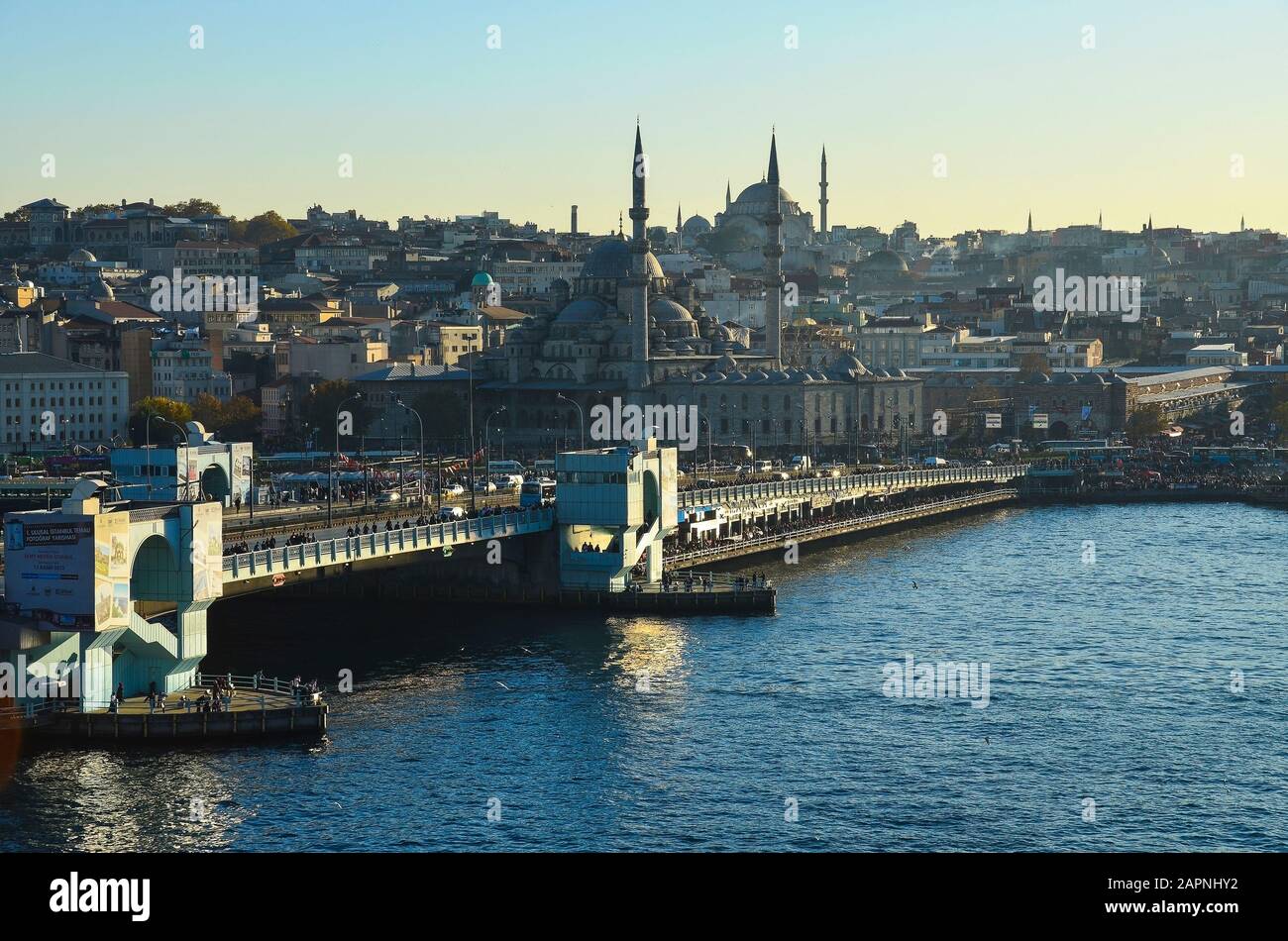 Aerial galata tower sunset hi-res stock photography and images - Alamy