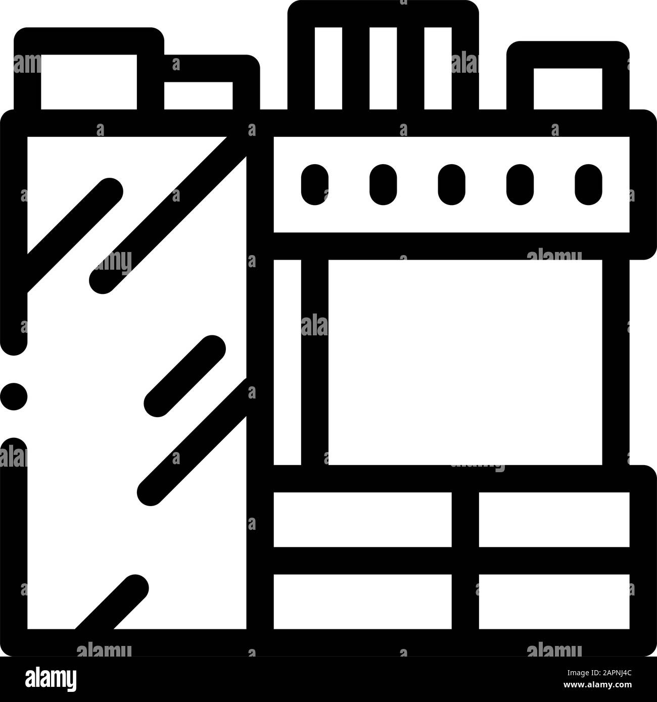 Kitchen Icon Vector Outline Illustration Stock Vector Image & Art - Alamy