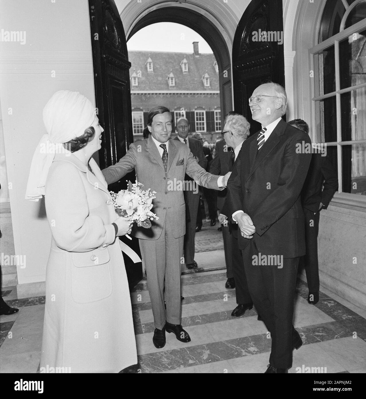 Beatrix unveils painting Black and White Stock Photos & Images - Alamy