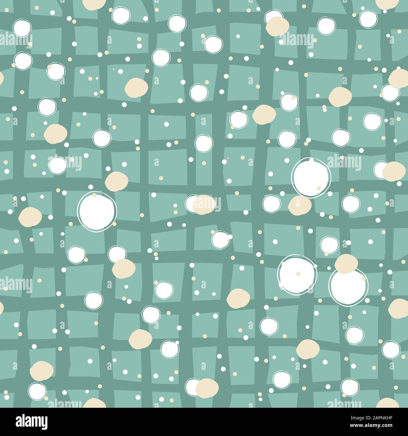 Seamless Pattern with big bubbles on pastel blue background. Repeating ...