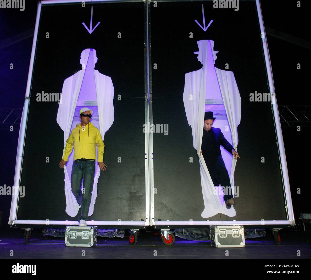 Pet Shop Boys in concert in London July 2008 Stock Photo - Alamy
