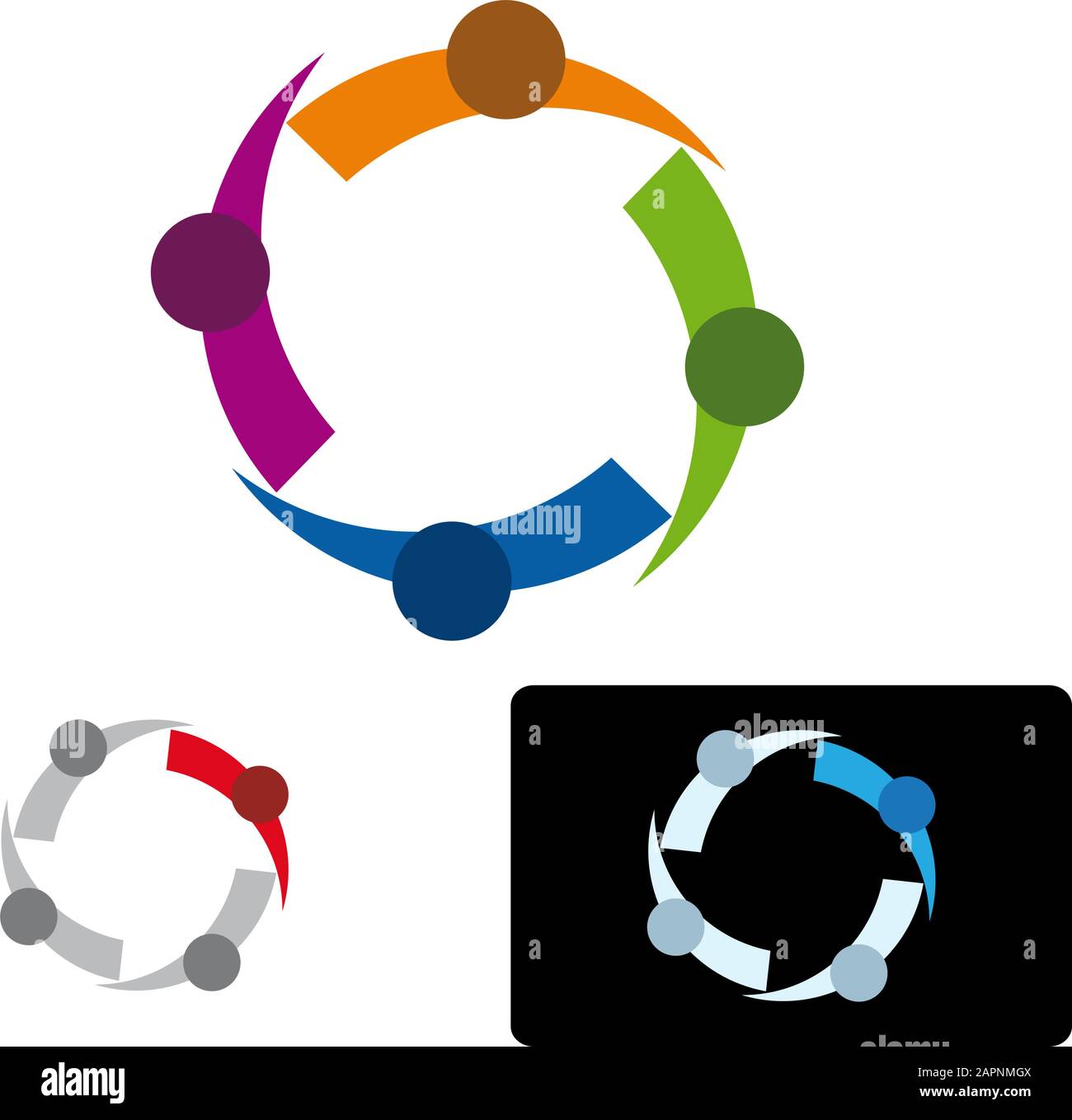 Vector sign teamwork, meeting Stock Vector Image & Art - Alamy