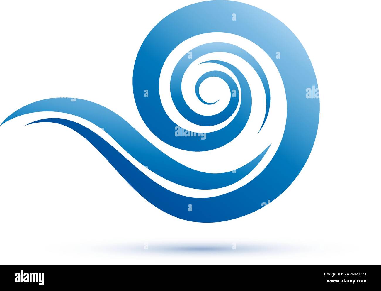 Abstract sign blue wave Stock Vector Image & Art - Alamy