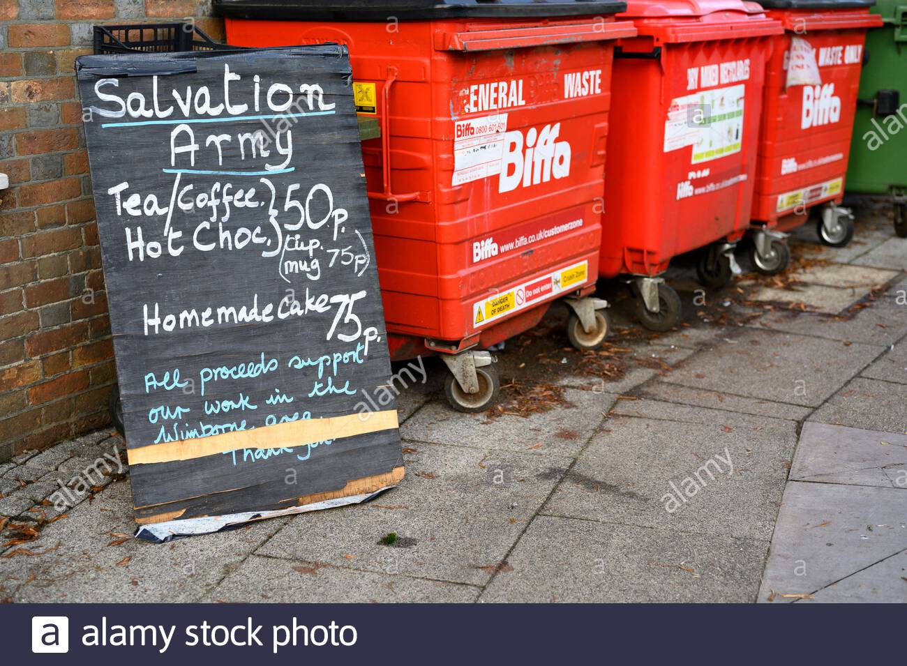 Red Biffa Wheelie Bin High Resolution Stock Photography and Images - Alamy