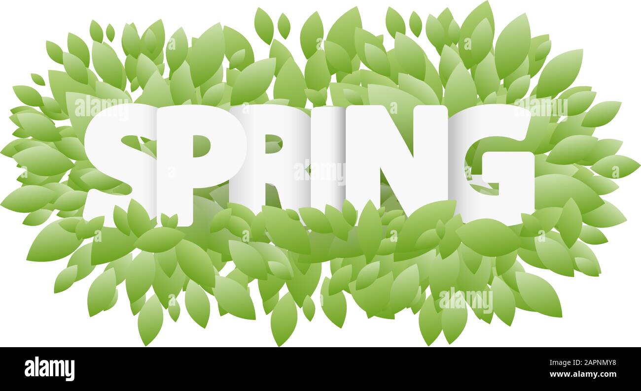 Leaves with word Stock Vector Images - Alamy