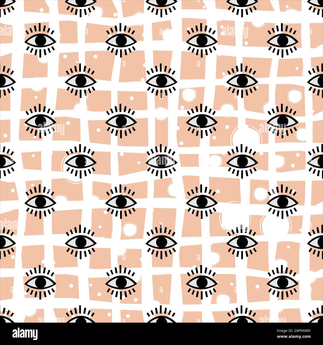 Seamless open eye pattern on subtle background. Repeating eye ...