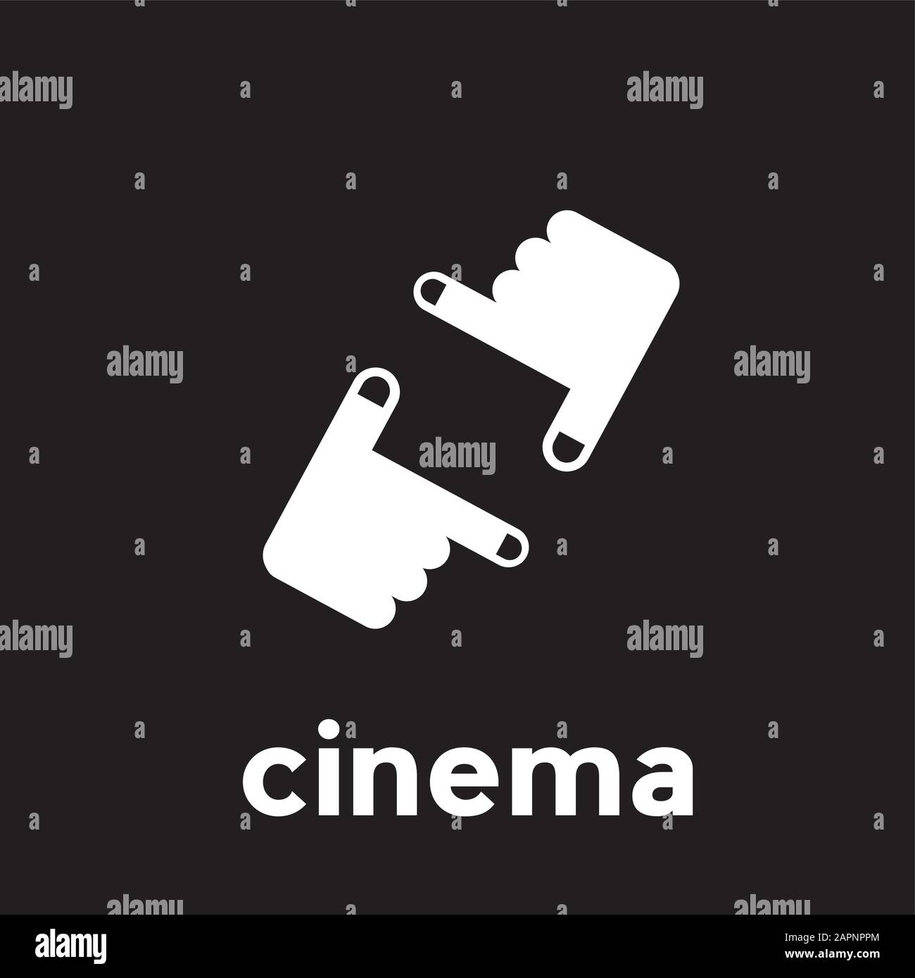 Vector abstract linear cinema and filmmaker Stock Vector Image & Art ...