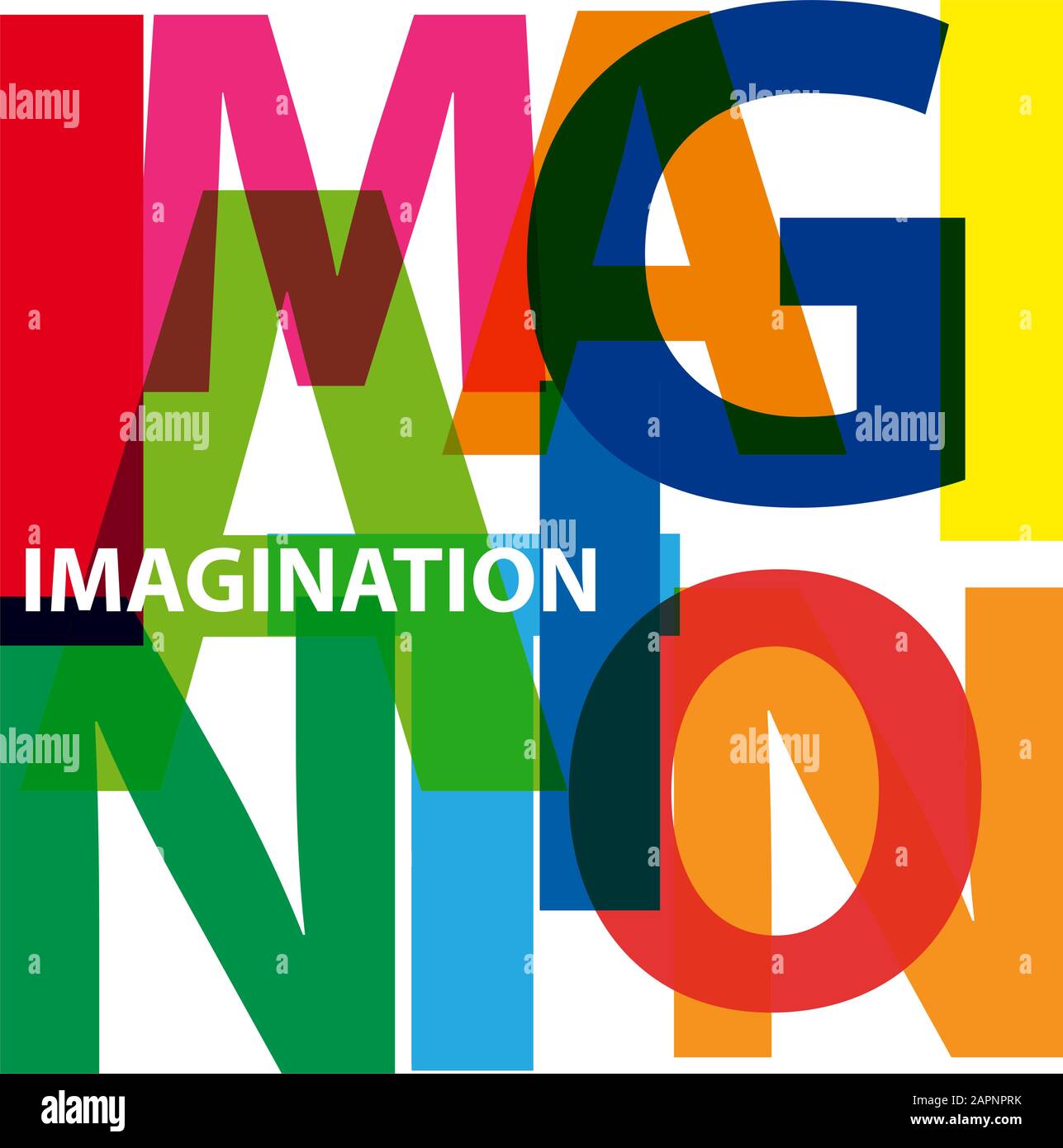 Vector Imagination. Broken text Stock Vector Image & Art - Alamy