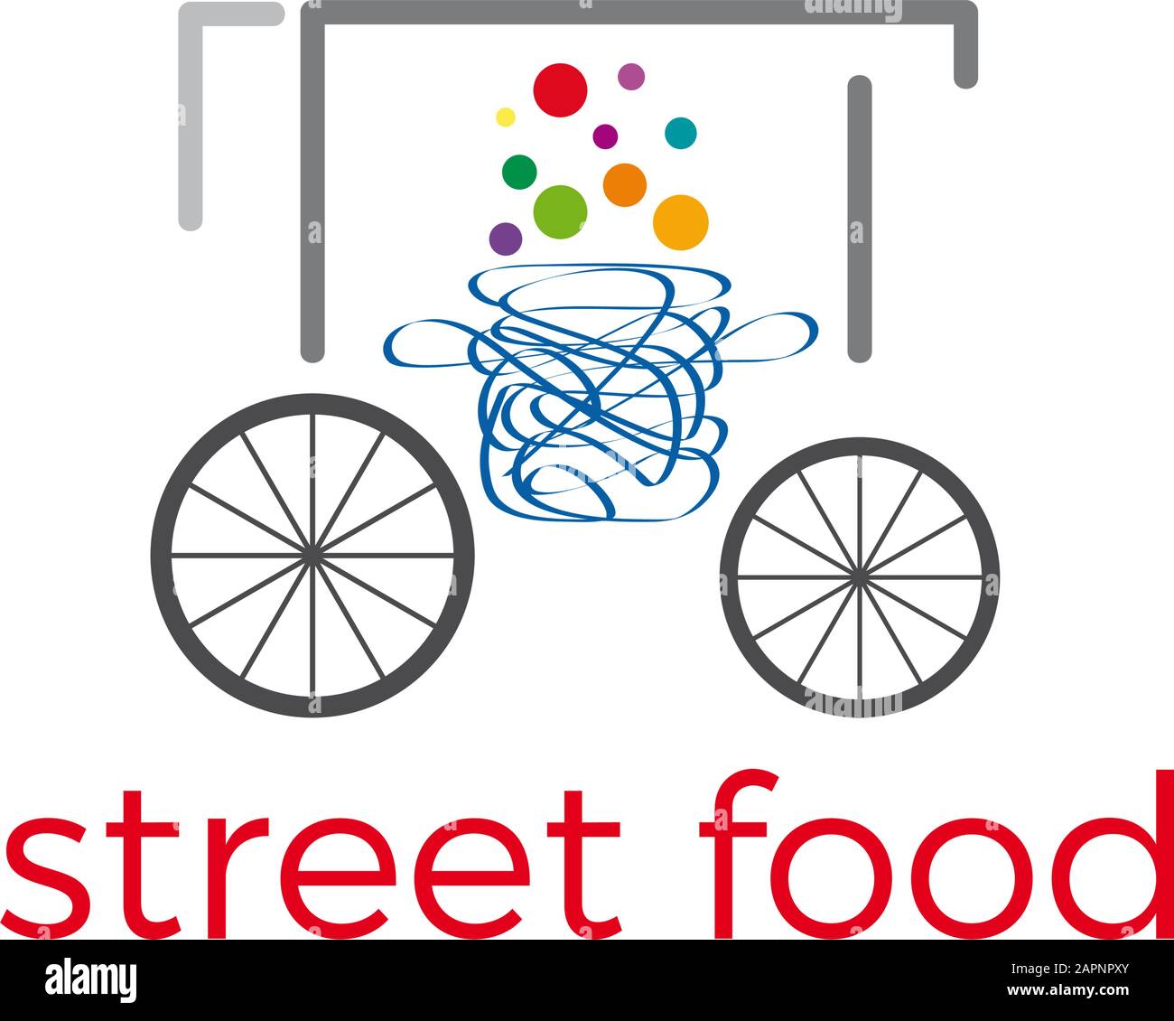 Vector abstract street food concept Stock Vector Image & Art - Alamy