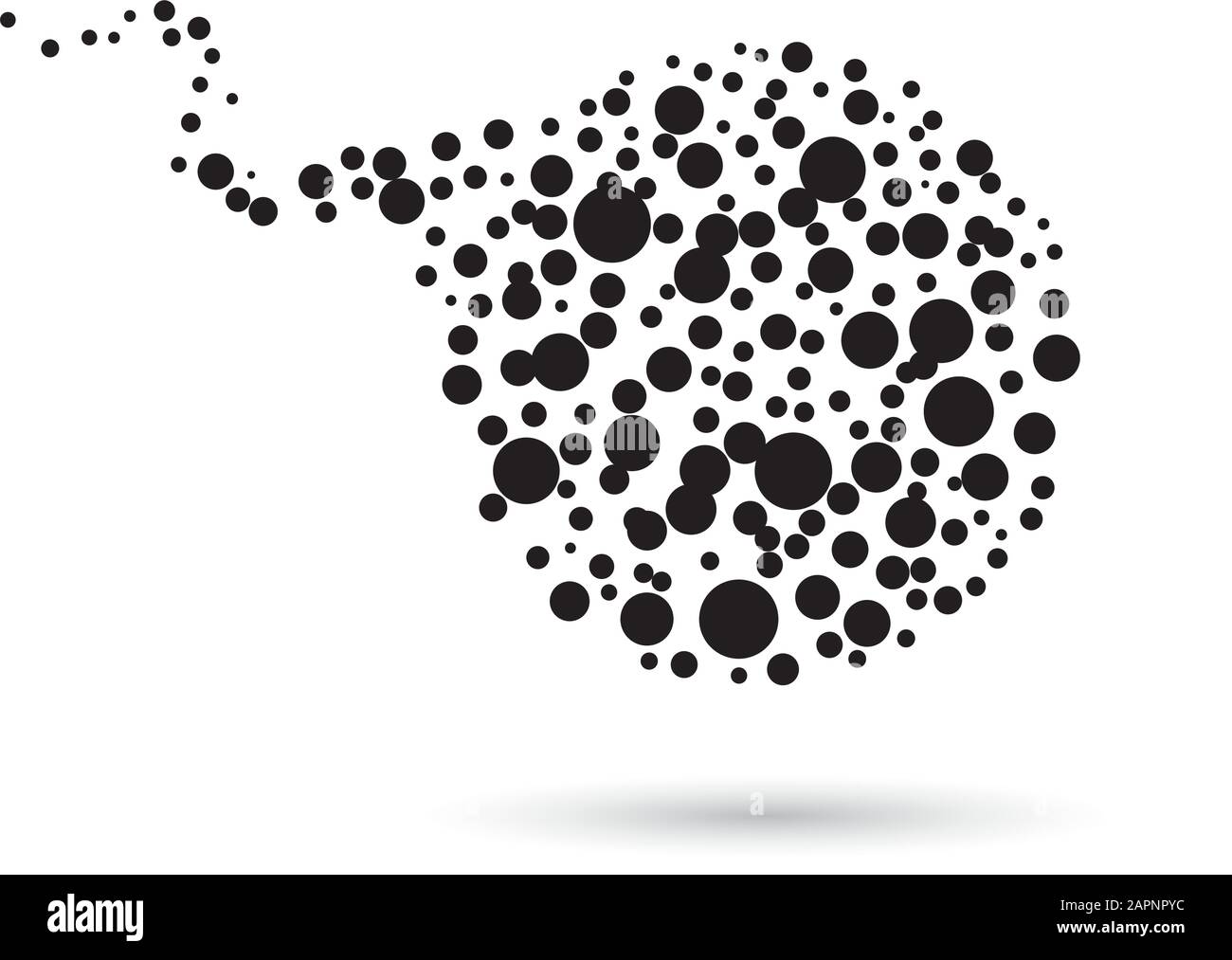 Vector concept of brainstorm. Sphere in motion Stock Vector Image & Art ...