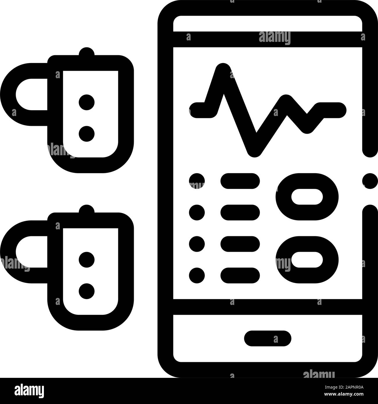 Monitoring Device Hearing Icon Vector Outline Illustration Stock Vector ...