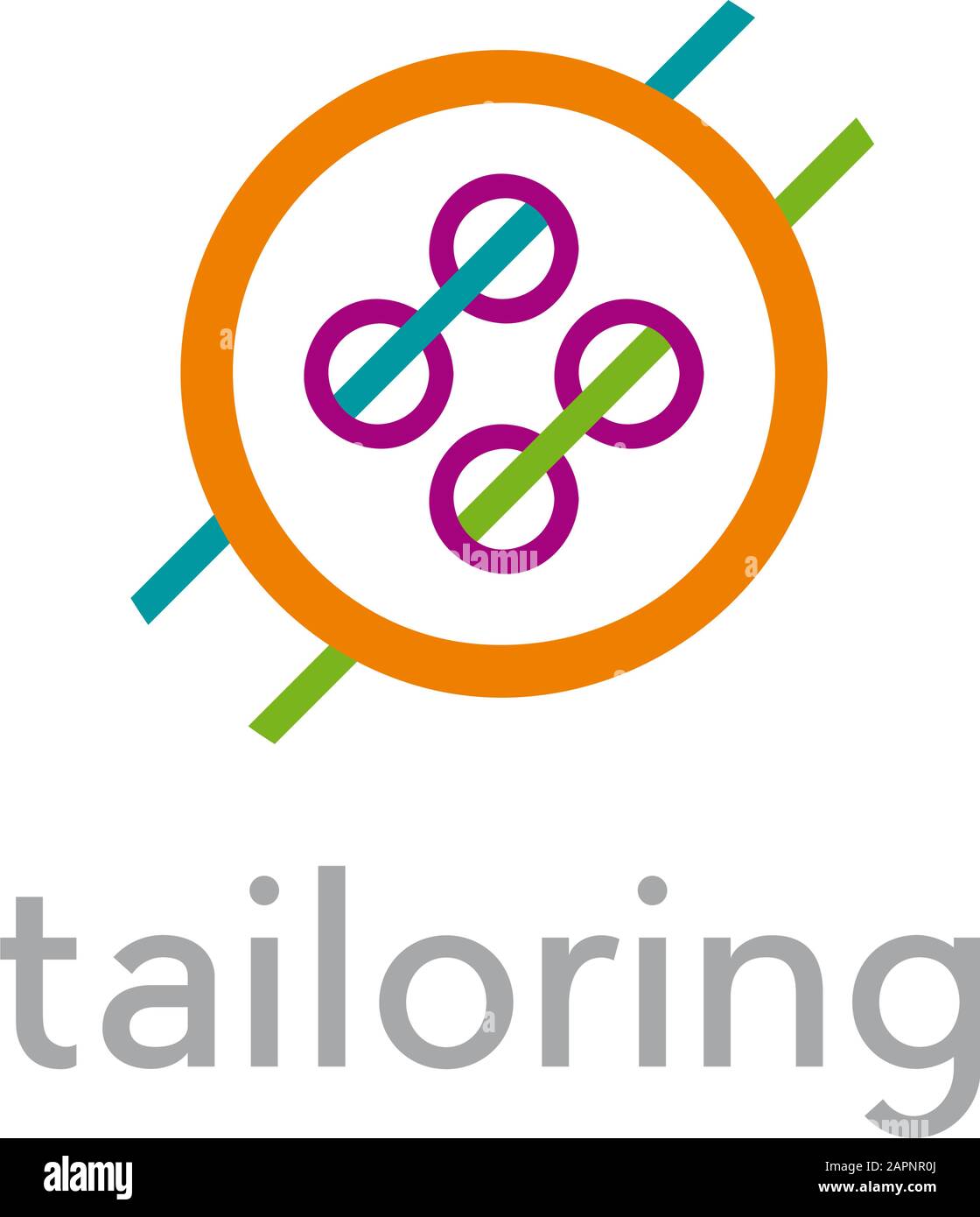 Vector abstract clothing button, concept of tailoring Stock Vector ...