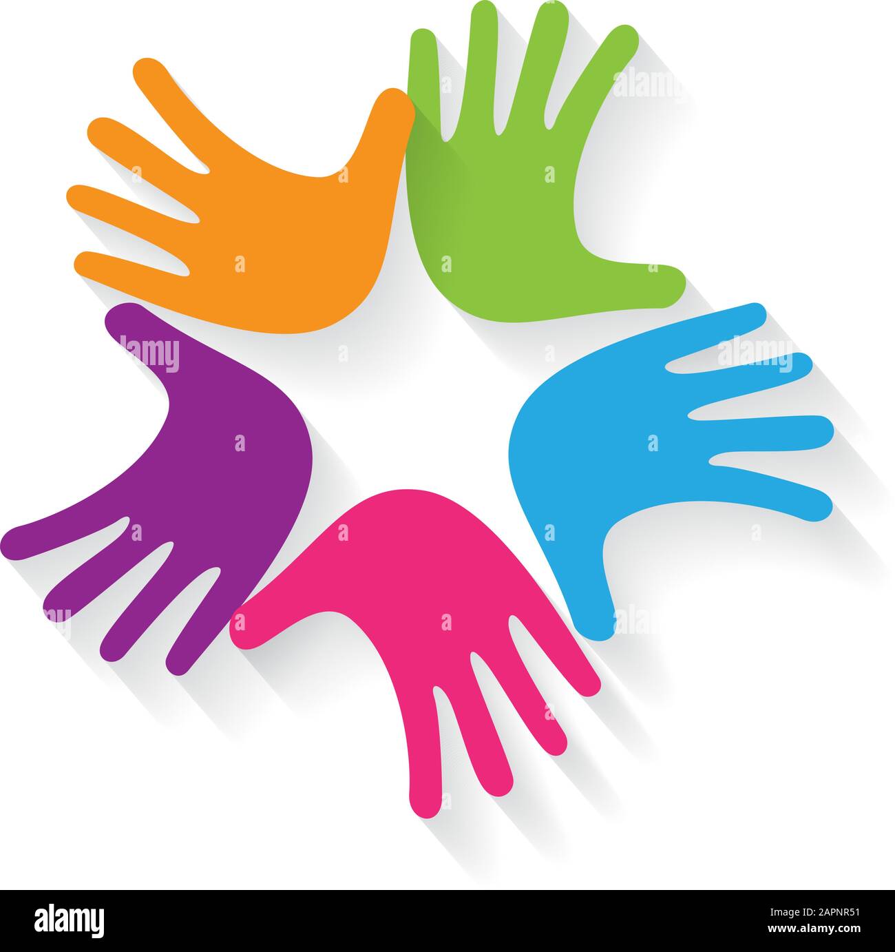 Vector sign teamwork, hands crossed Stock Vector Image & Art - Alamy