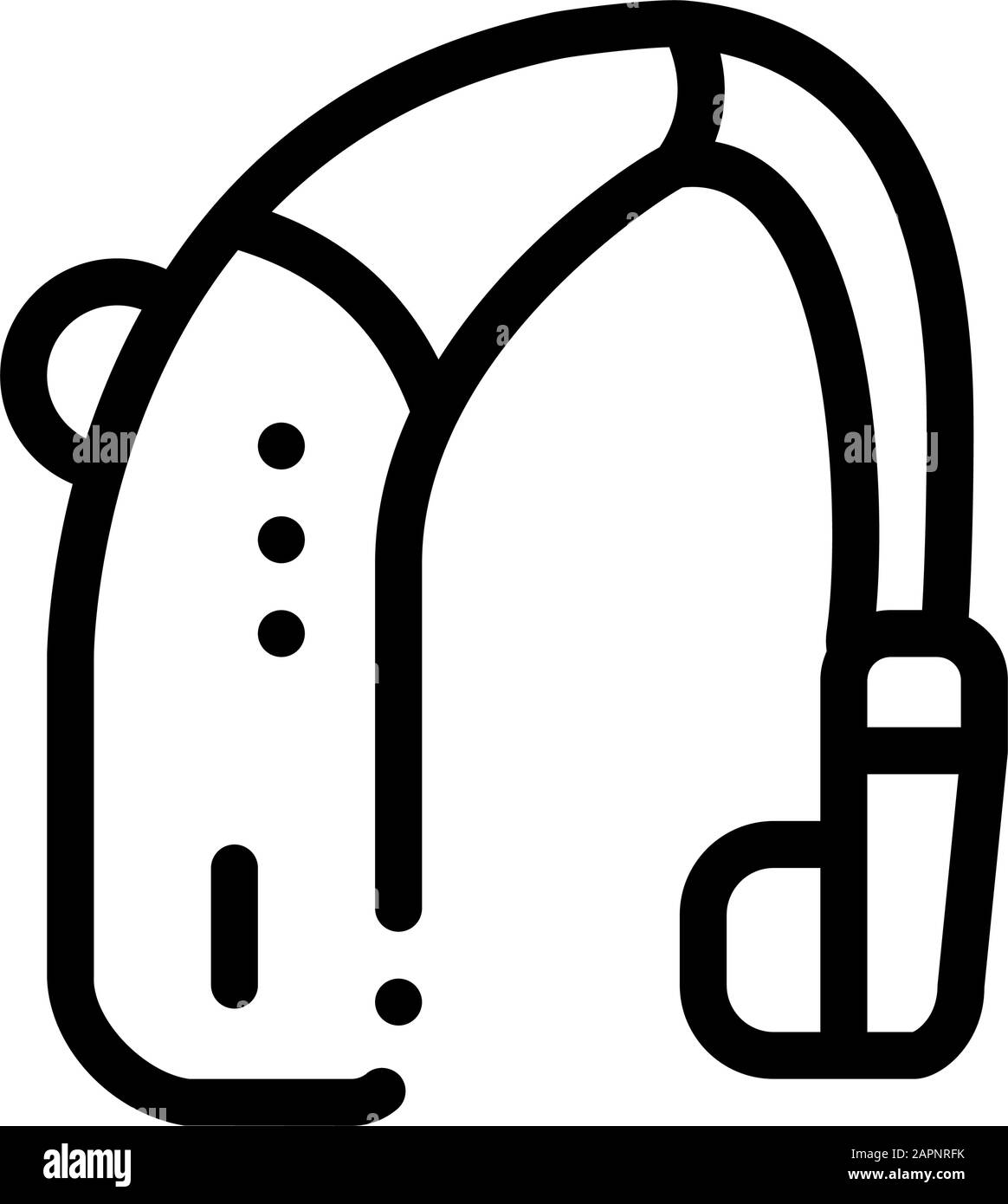 Ear deaf hearing aid Black and White Stock Photos & Images - Alamy