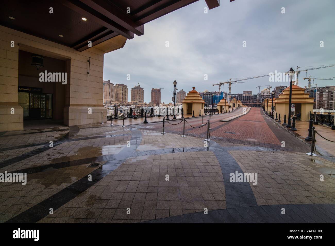 Doha, Qatar - July 10 2020: Pearl-Qatar district. Architecture ...