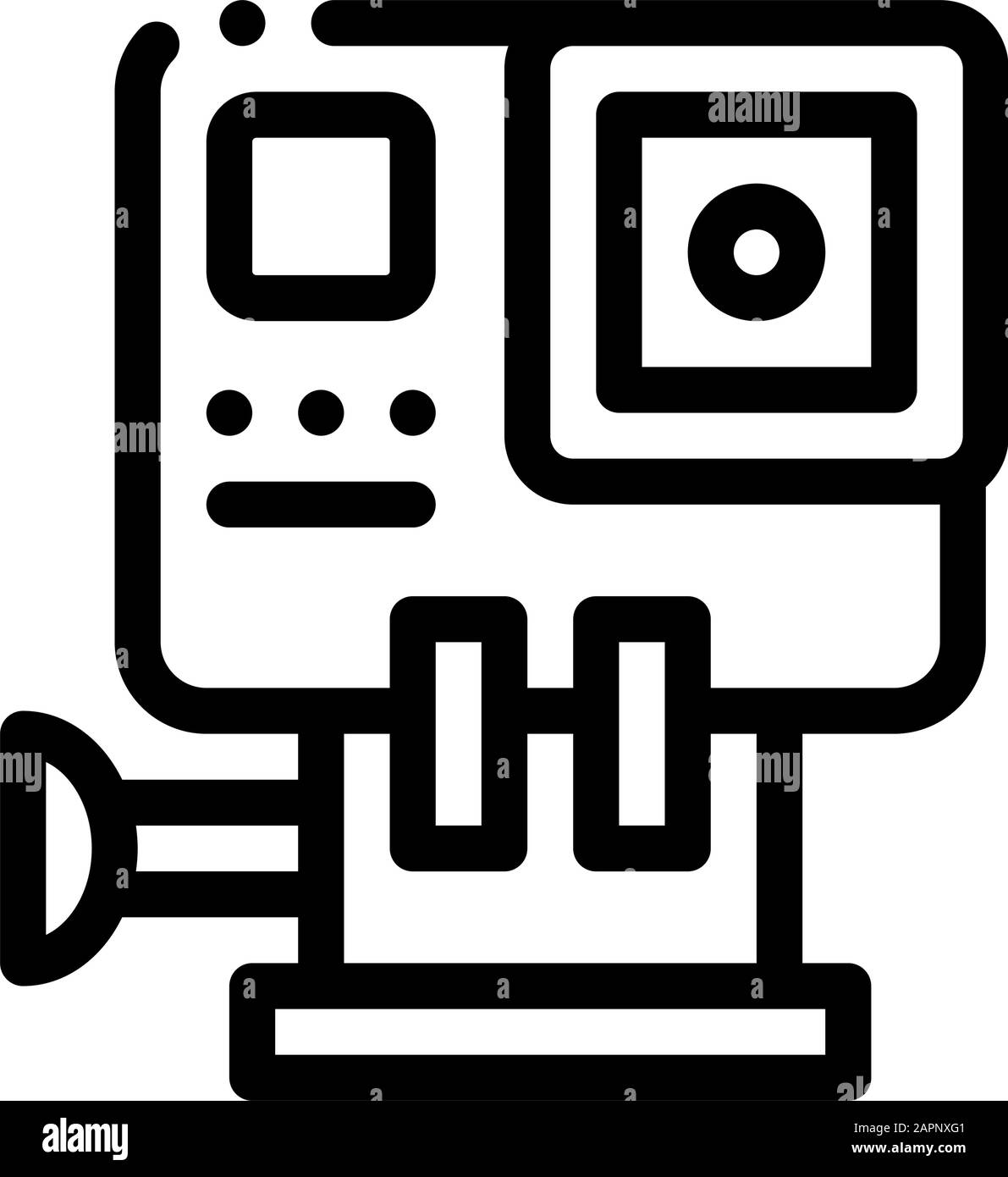Action Camera Icon Vector Outline Illustration Stock Vector Image & Art ...