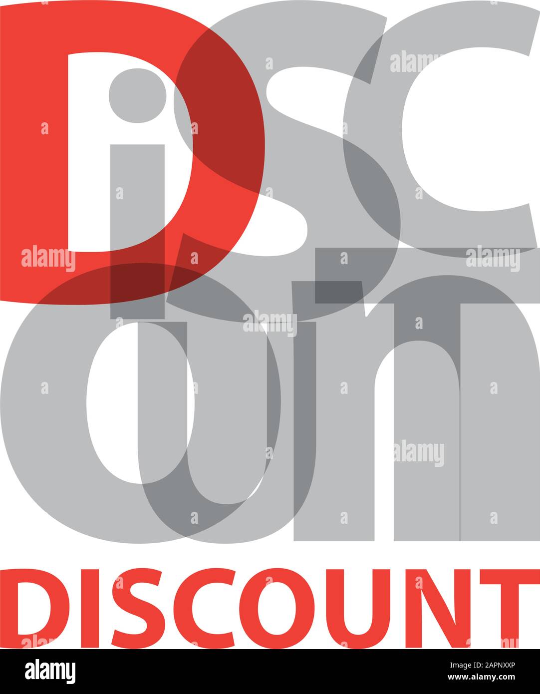 Vector discount. Broken text Stock Vector Image & Art - Alamy