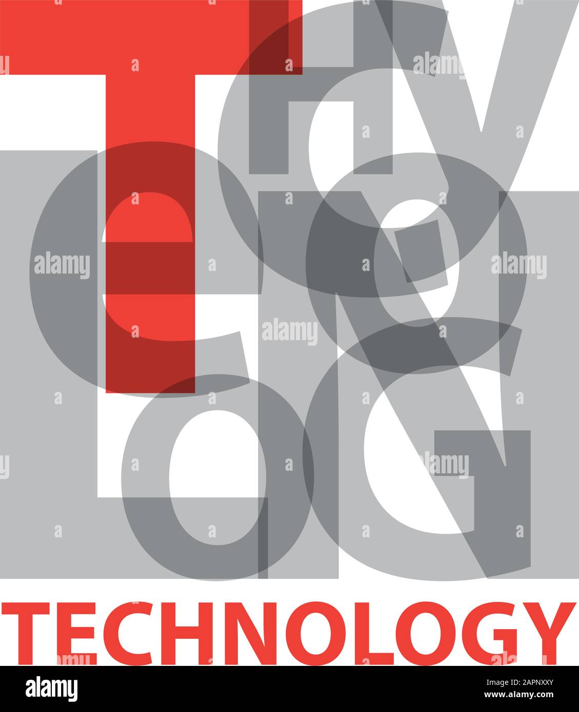 Vector technology. Broken text Stock Vector Image & Art - Alamy