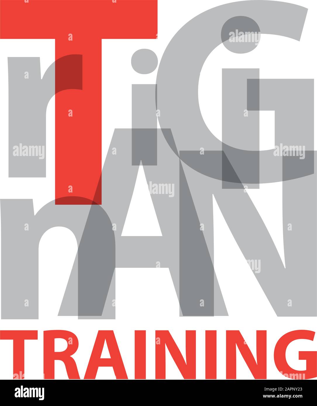 Vector training. Broken text Stock Vector Image & Art - Alamy