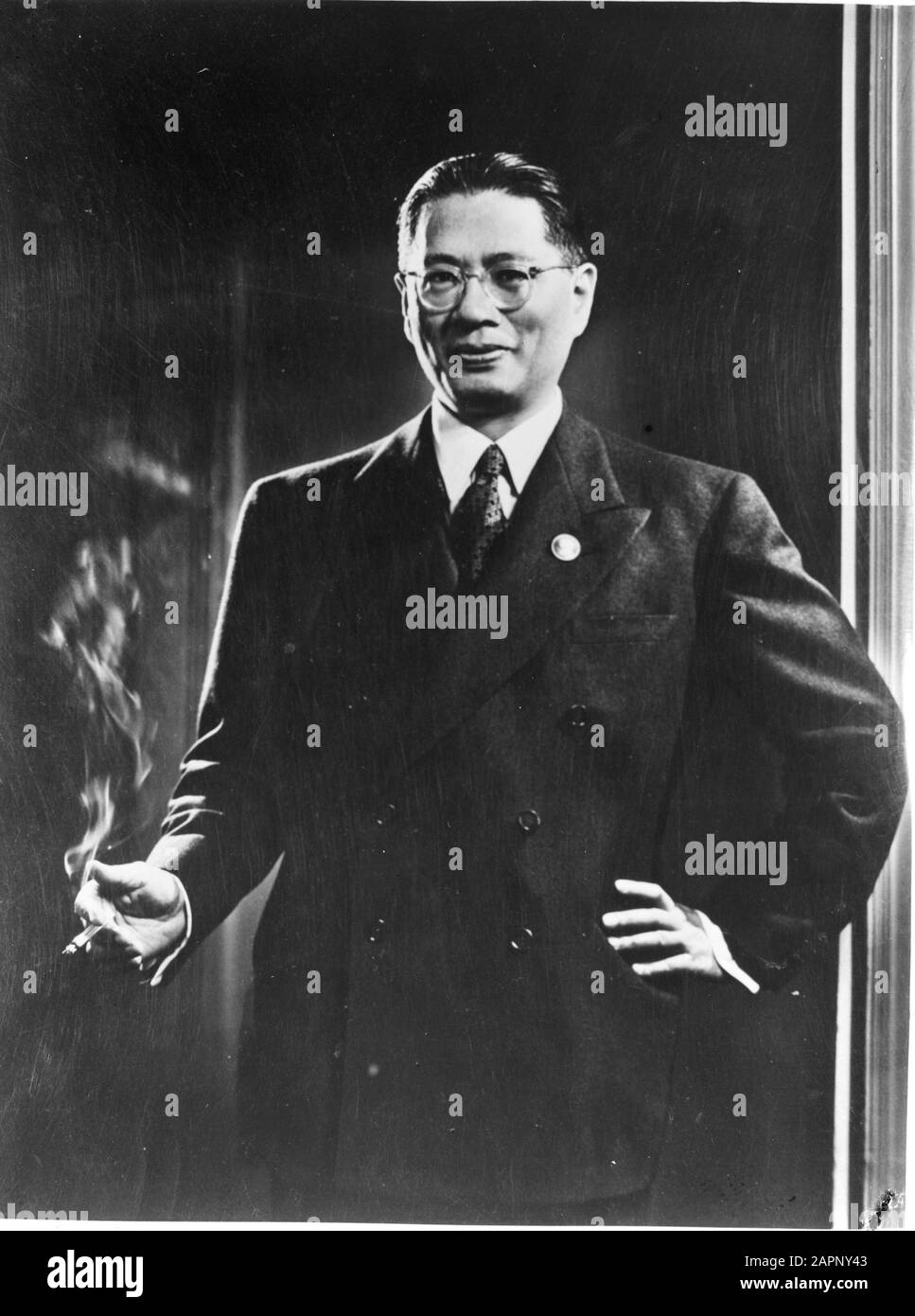 T.V. (Tse-Ven) Soong, Prime Minister of China Annotation: Repronegative ...