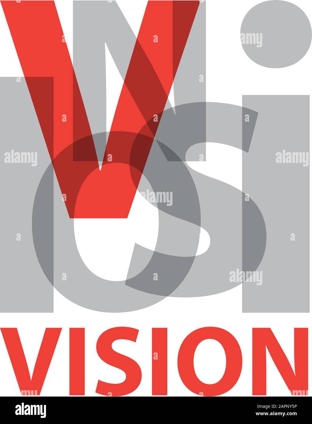 Vector vision. Broken text Stock Vector Image & Art - Alamy
