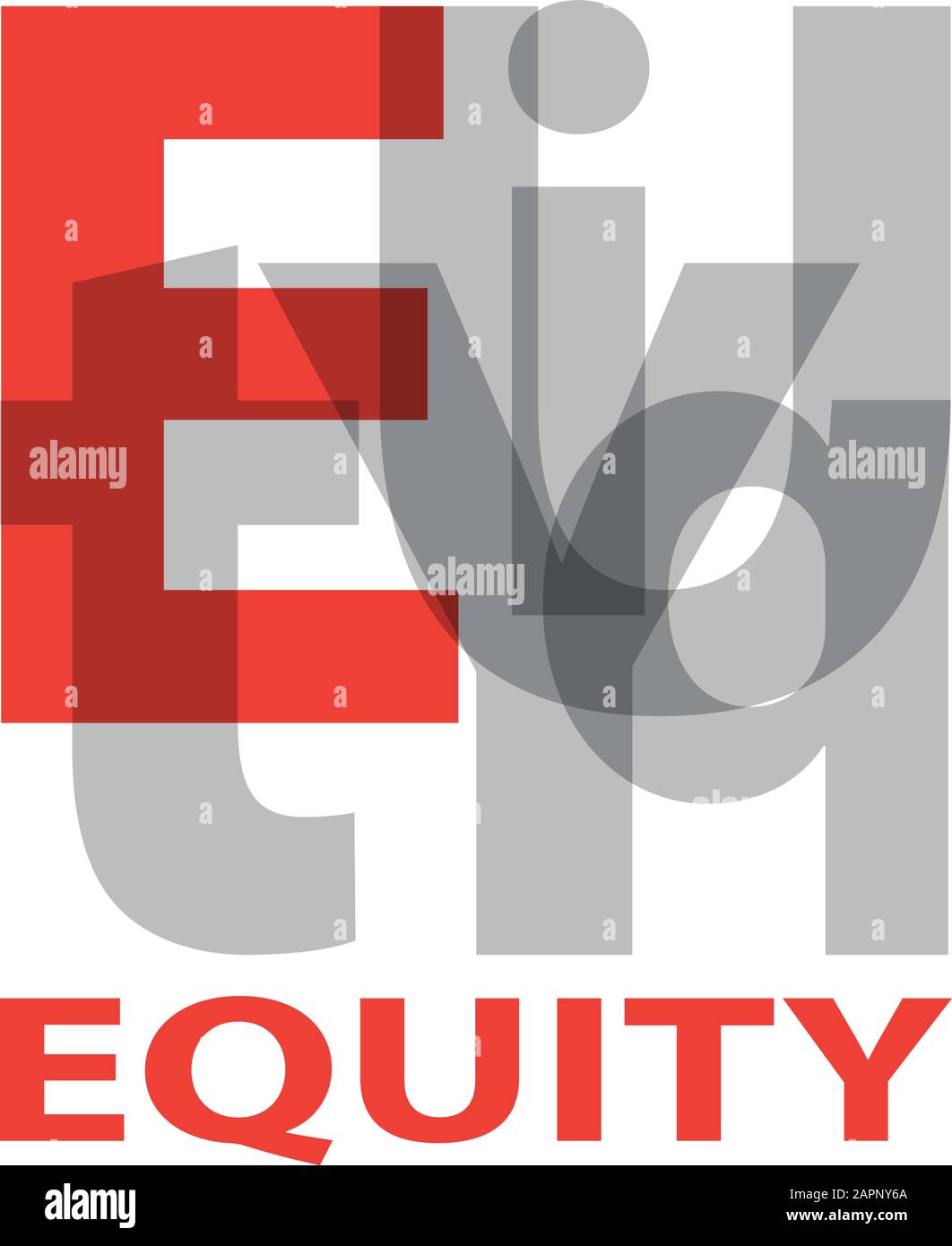 Vector equity. Broken text Stock Vector Image & Art - Alamy