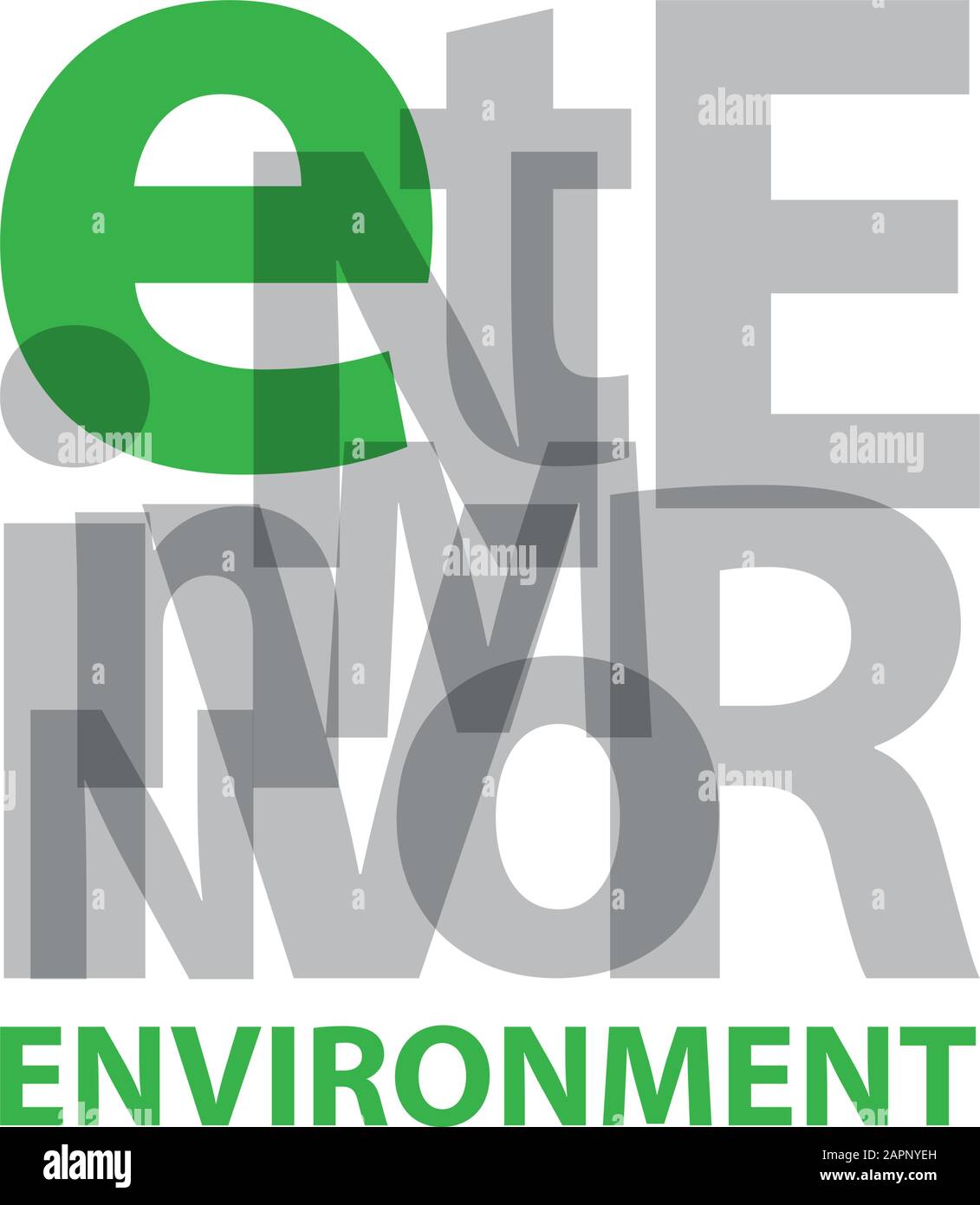 Vector environment. Broken text Stock Vector Image & Art - Alamy