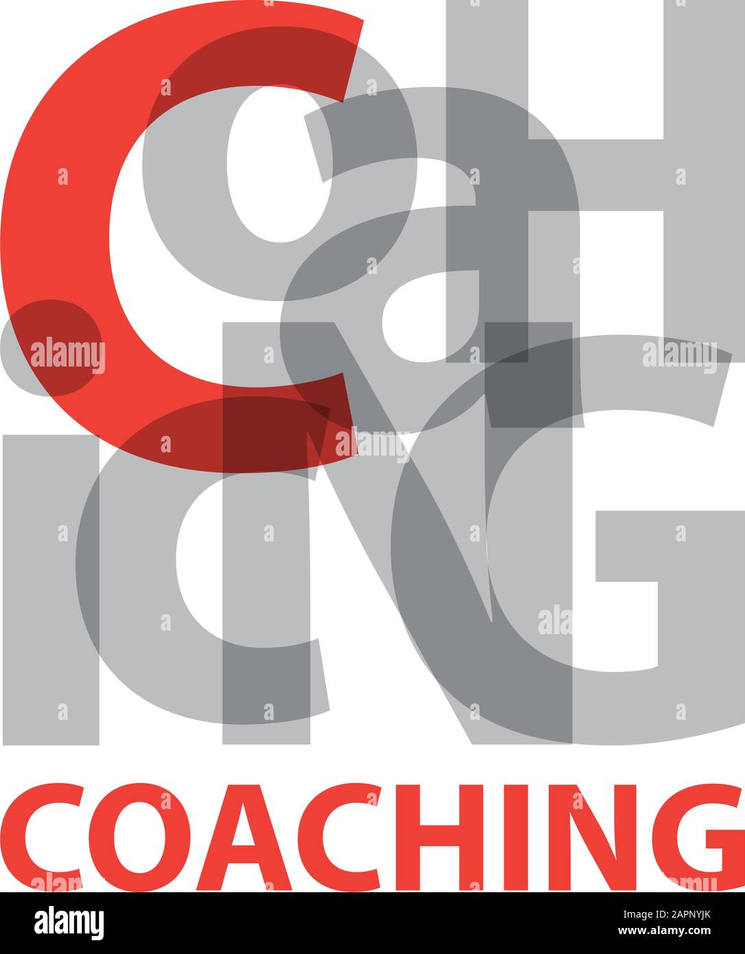 Vector coaching. Broken text Stock Vector Image & Art - Alamy