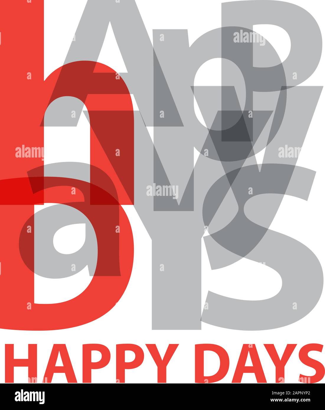 Happy days logo Cut Out Stock Images & Pictures - Alamy