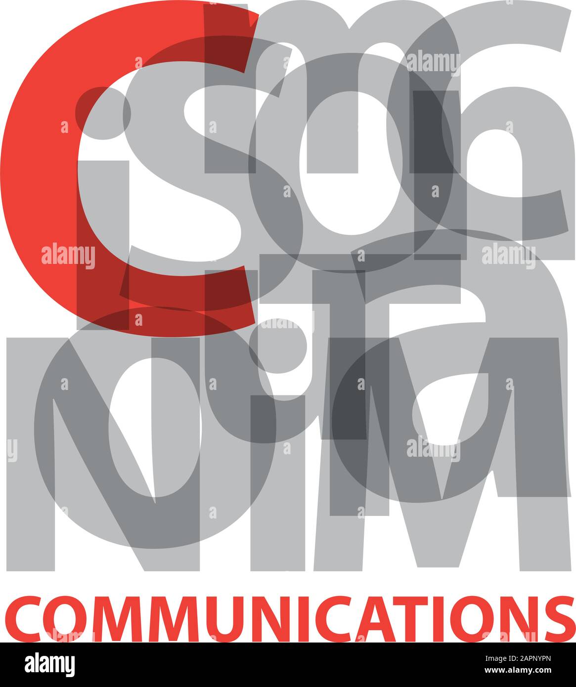 Vector communications. Broken text Stock Vector Image & Art - Alamy