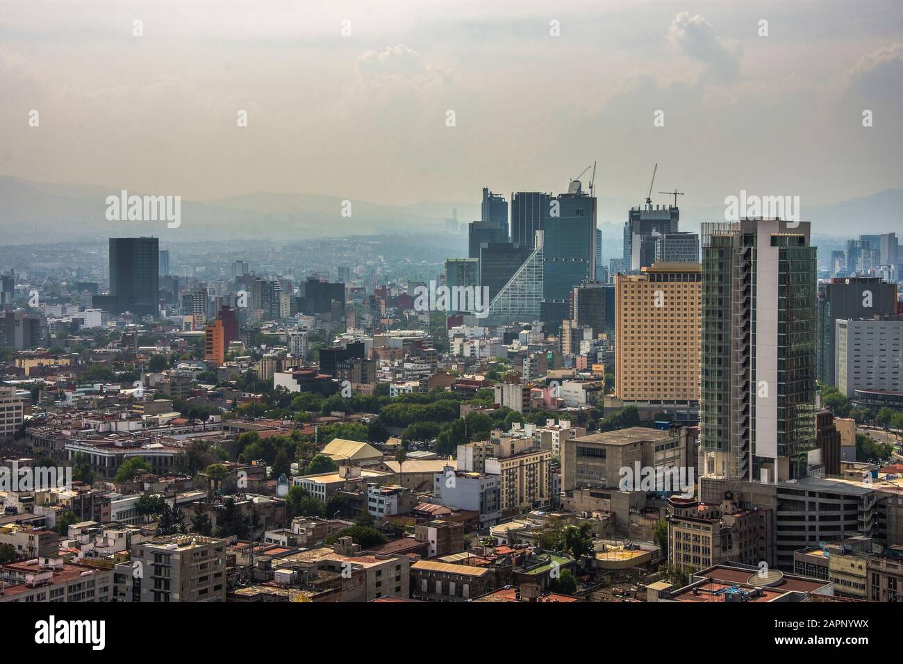 Panoramic view of historical building in Mexico City, Mexico Stock ...