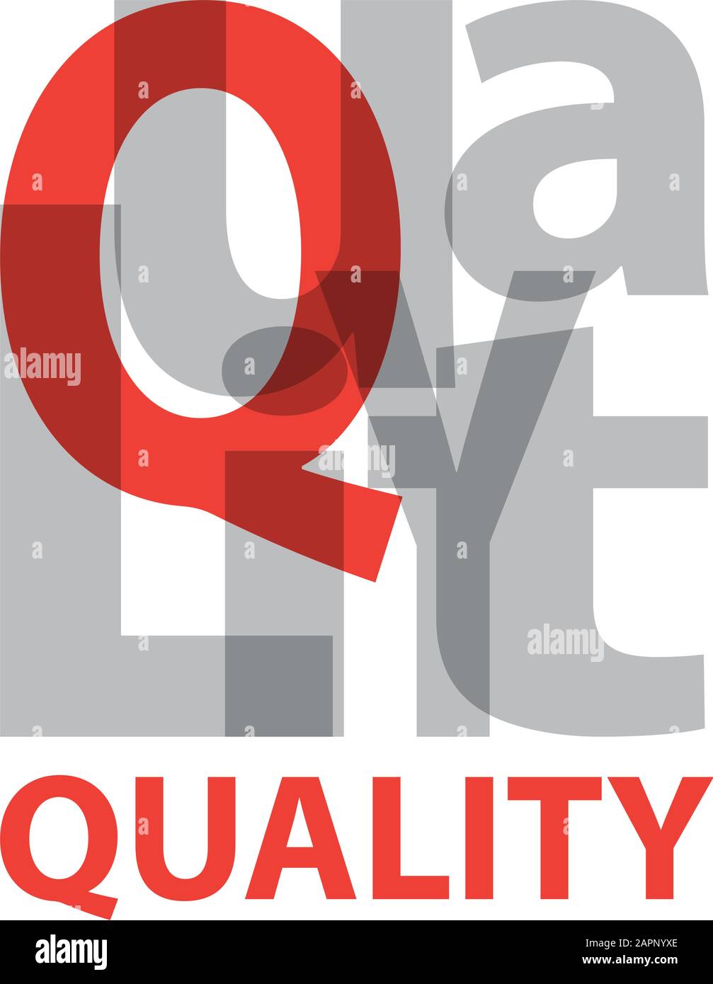 Vector Quality. Broken text Stock Vector Image & Art - Alamy