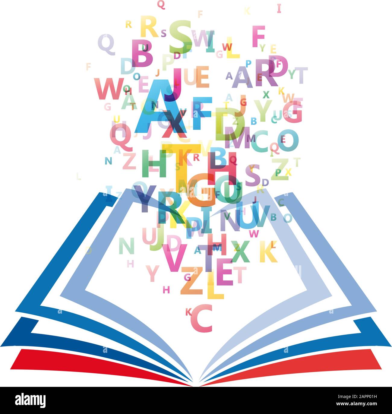 Vector sign book with alphabet Stock Vector Image & Art - Alamy