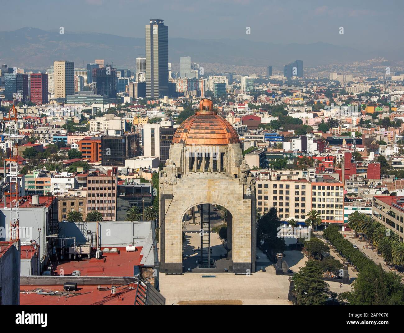 Monument to the Revolution, Tabacalera, Mexico capital city downtown ...