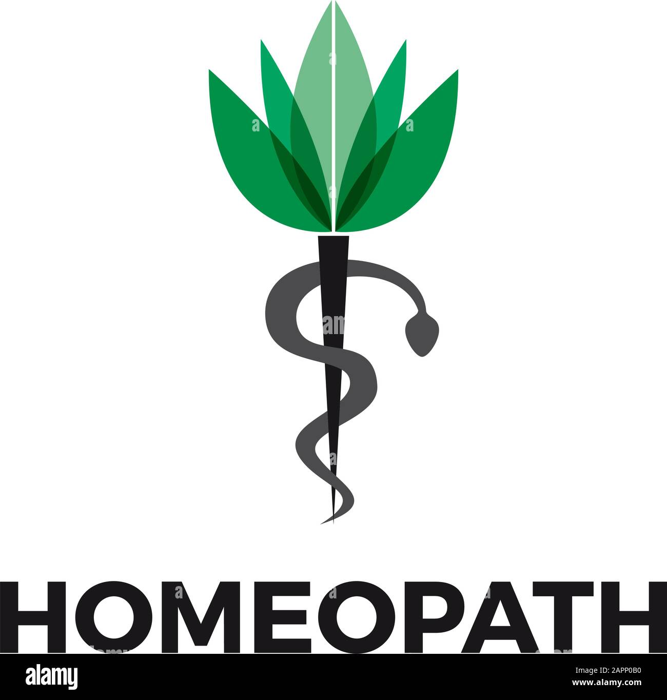 Homeopathy alternative medicine logo vector hi-res stock photography ...