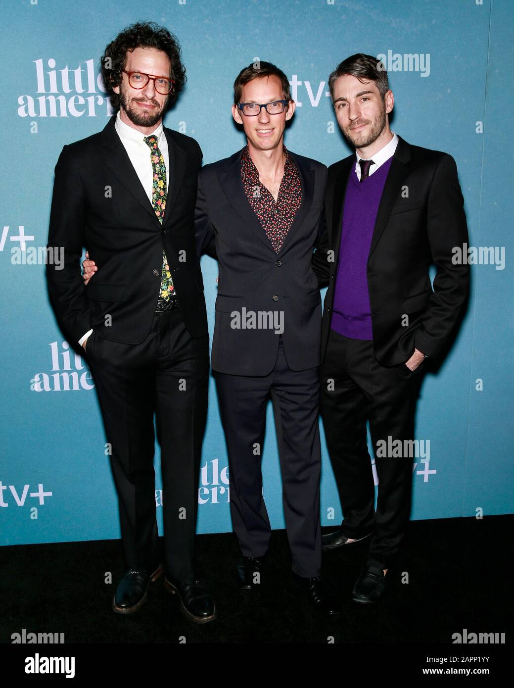 Los Angeles, CA - January 23, 2020: Joshuah Bearman, Joshua Davis and ...