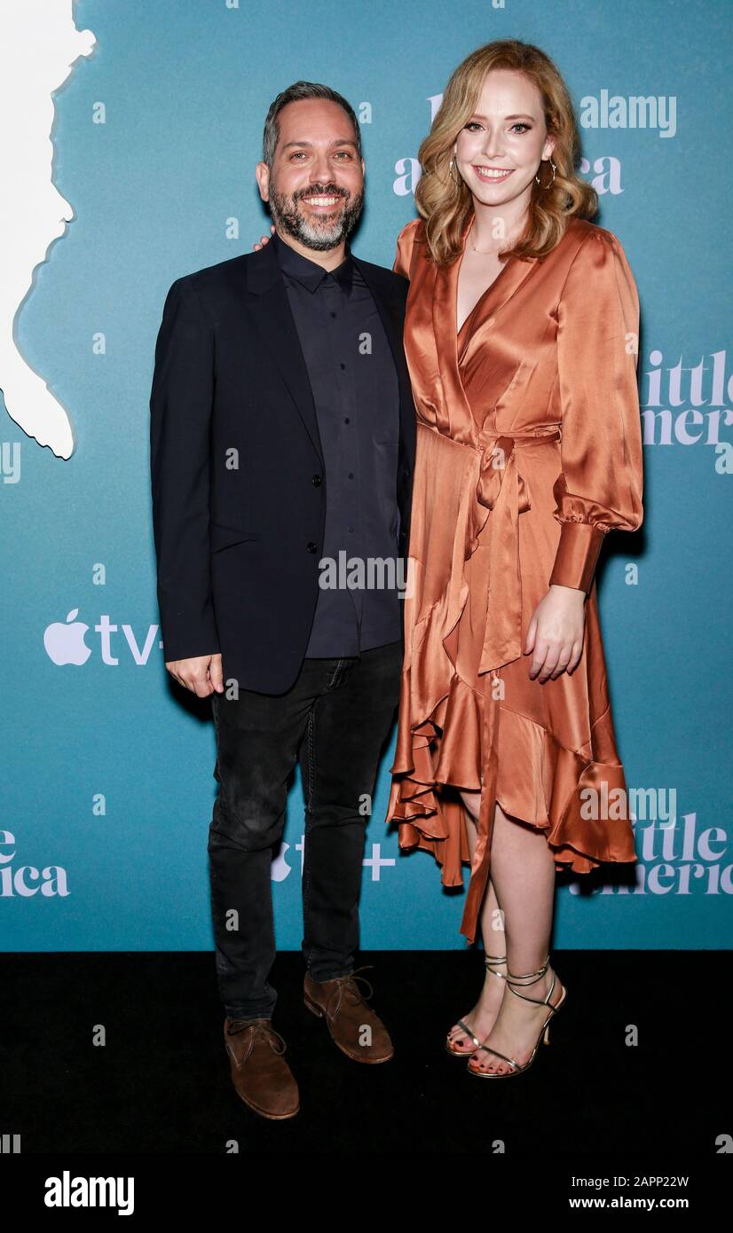 Los Angeles, CA - January 23, 2020: Lee Eisenberg and Natalie Sandy attend the premiere of Apple ...