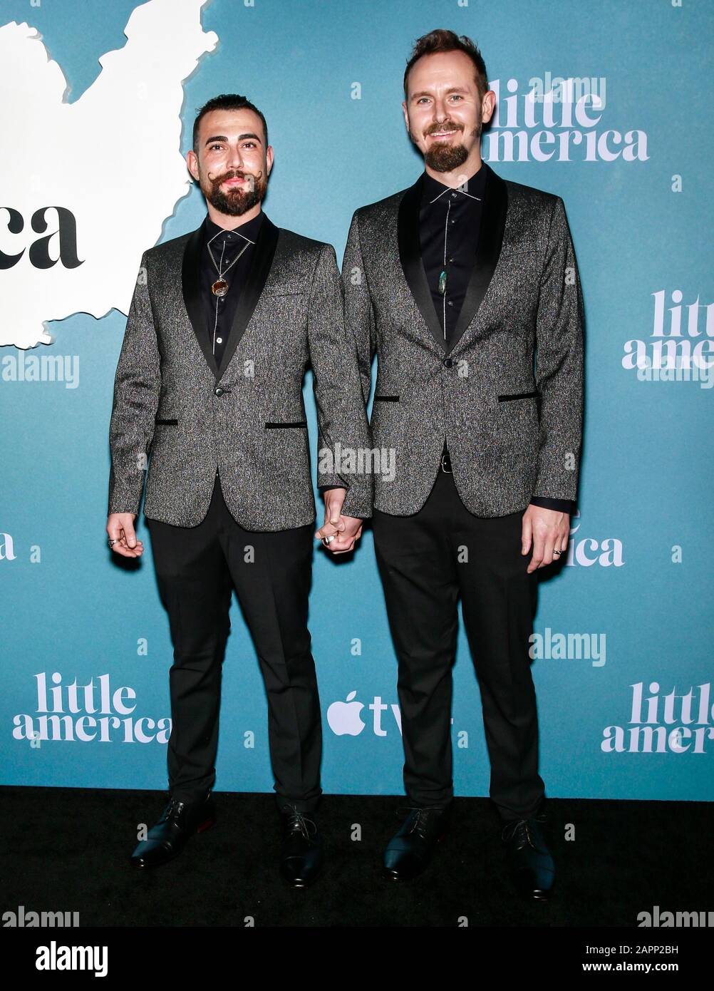 Los Angeles, CA - January 23, 2020: Ian Guthrie and Shadi Ismail attend ...
