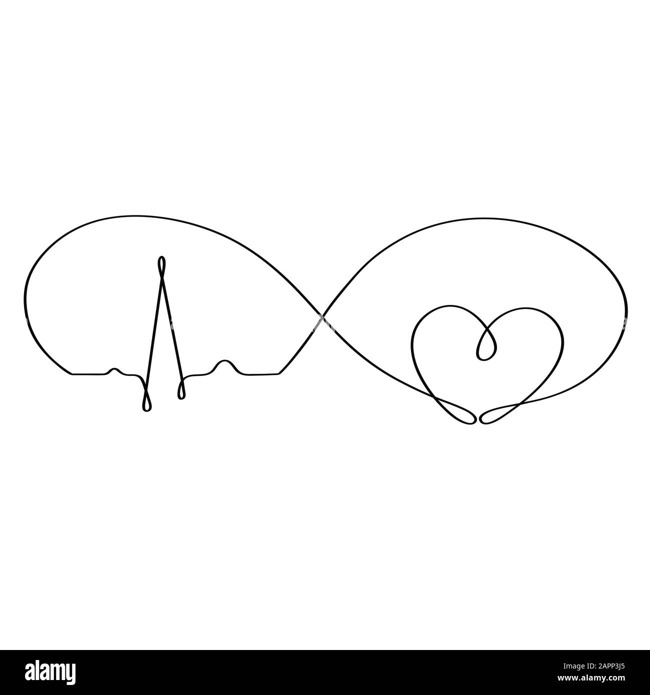 Stylish pulse Stock Vector Images - Alamy