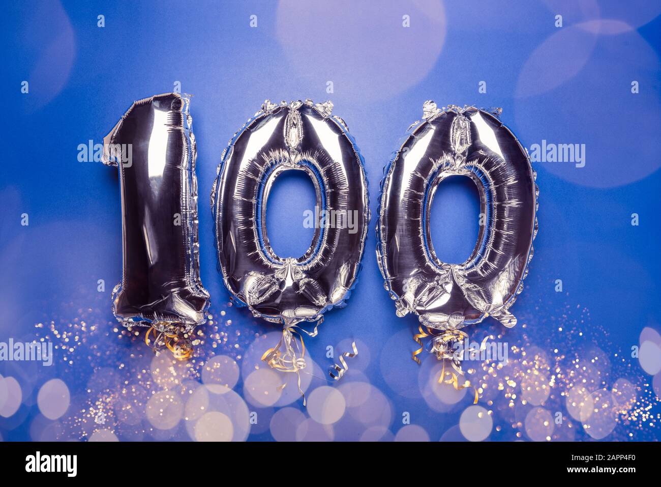 100th birthday balloon hi-res stock photography and images - Alamy