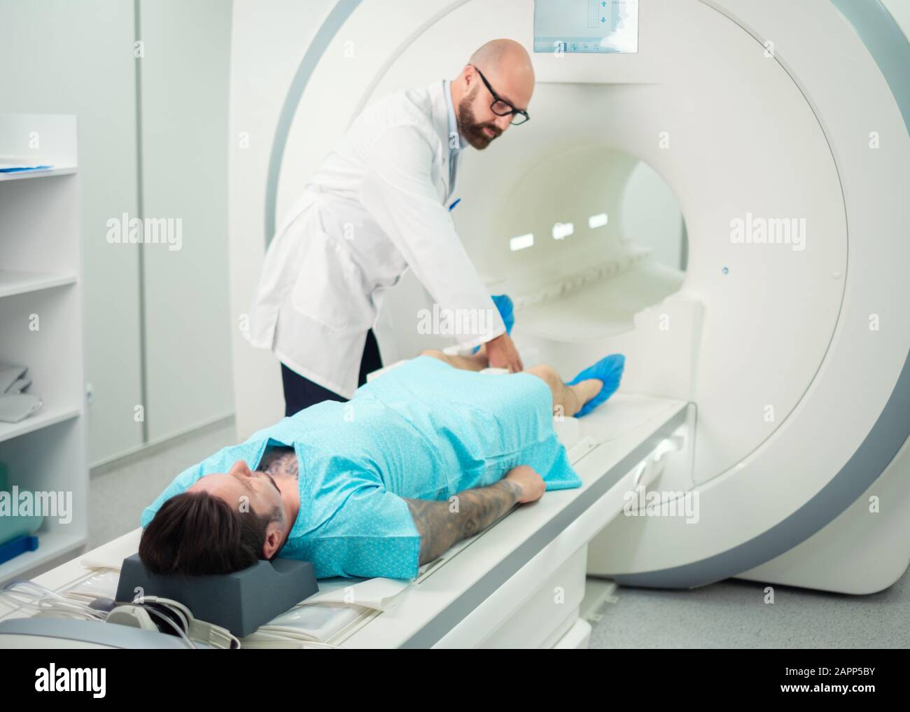 Patient visiting MRI procedure in a hospital Stock Photo - Alamy