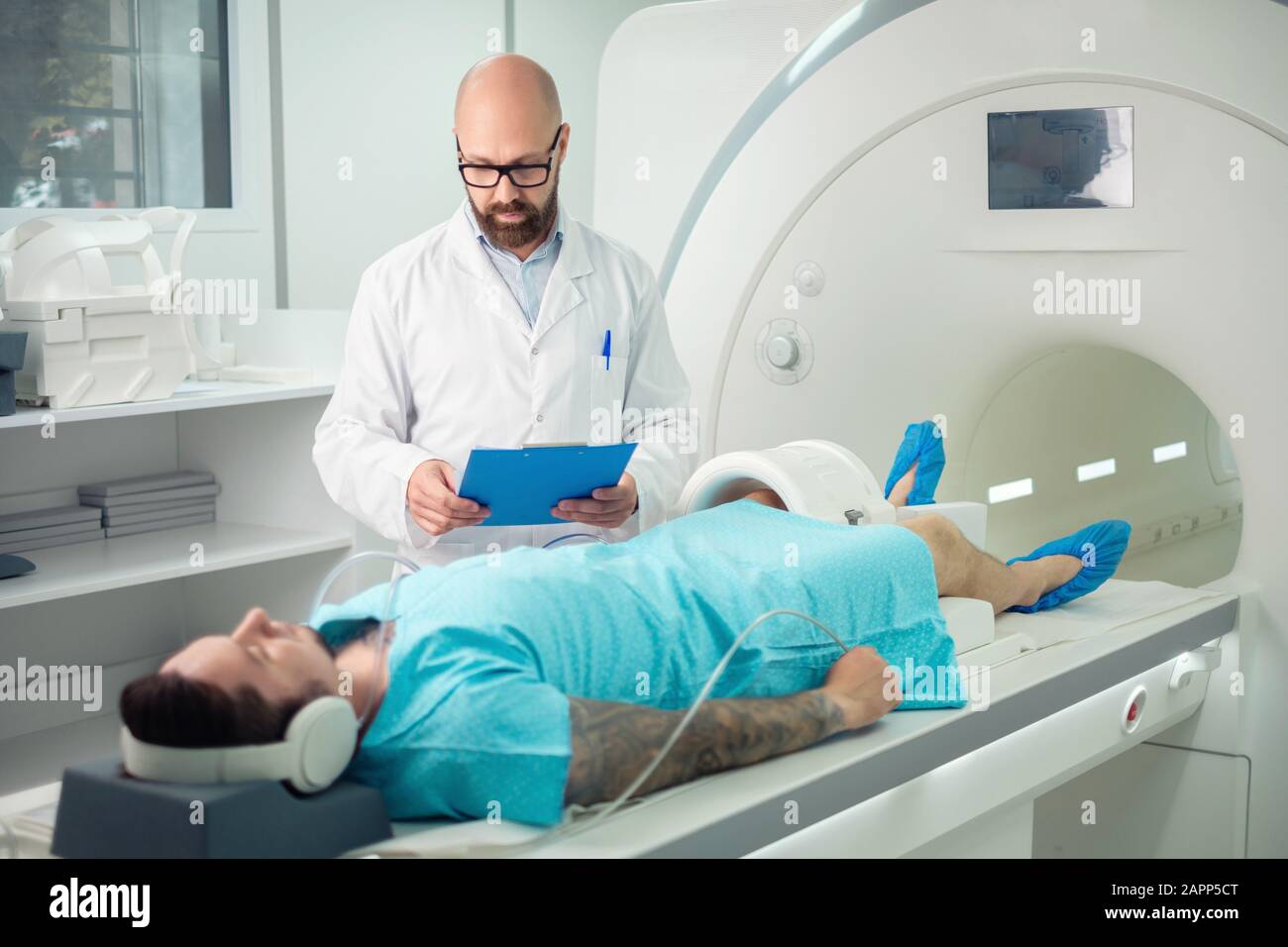 Patient visiting MRI procedure in a hospital Stock Photo - Alamy