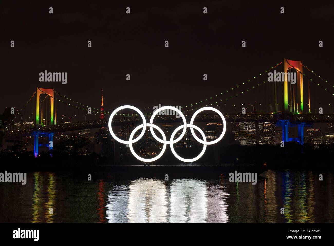 2020 olympic rings hi-res stock photography and images - Alamy