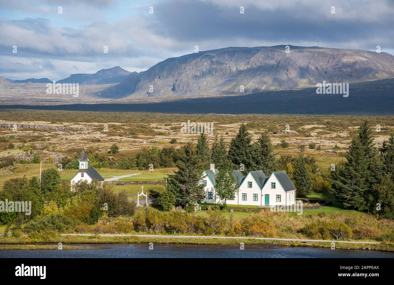 þingvallakirkja church in þingvellir hi-res stock photography and ...