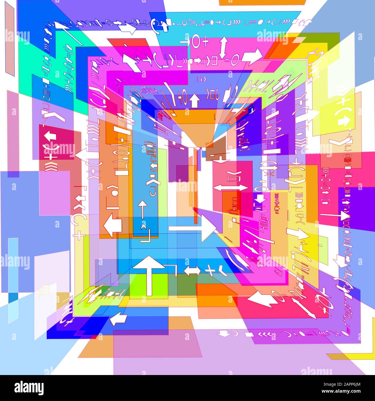 Square with geometric shapes Stock Vector Image & Art - Alamy