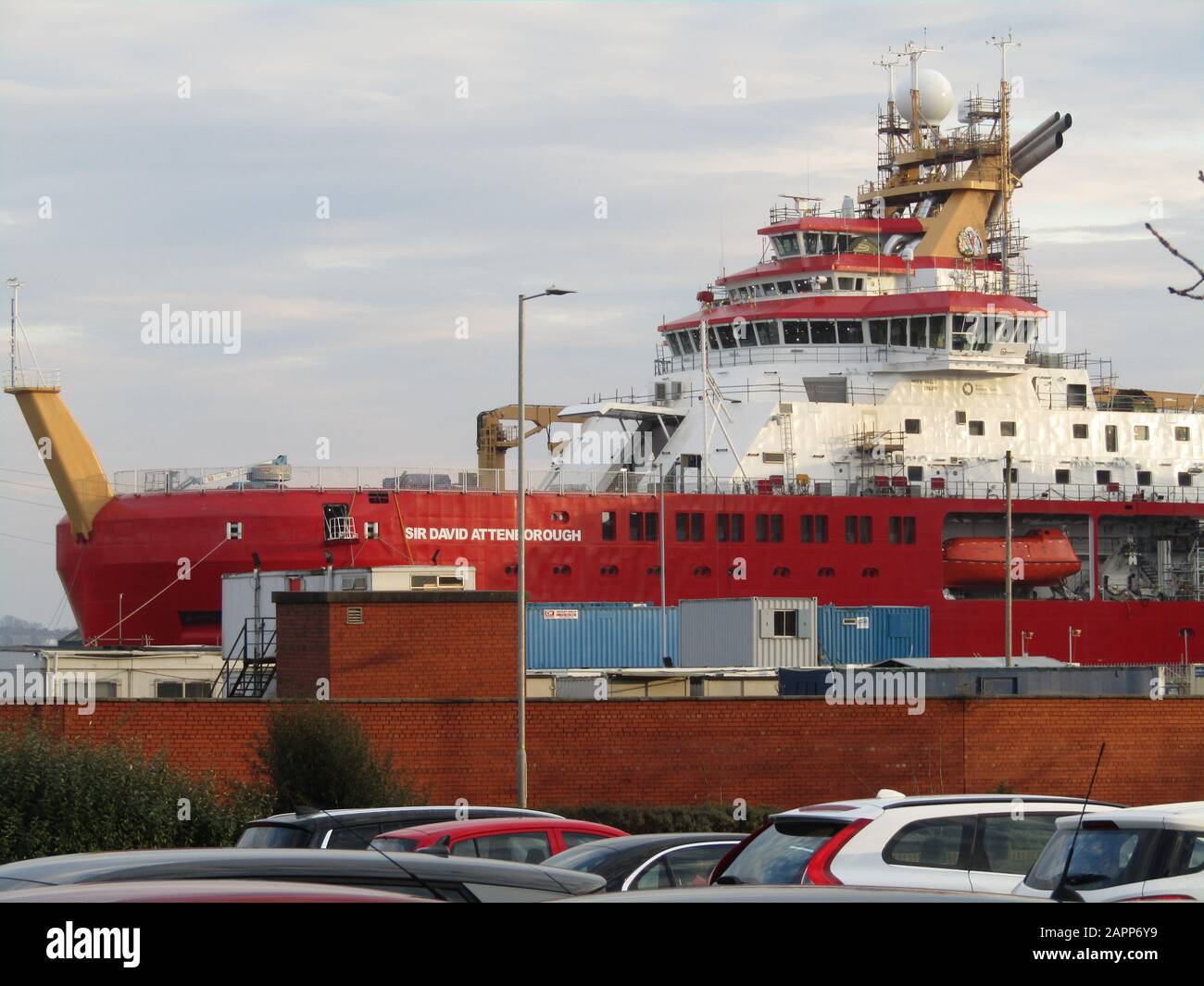 Liverpool,Uk Sir David Attenborough ship nearly complete credit Ian ...
